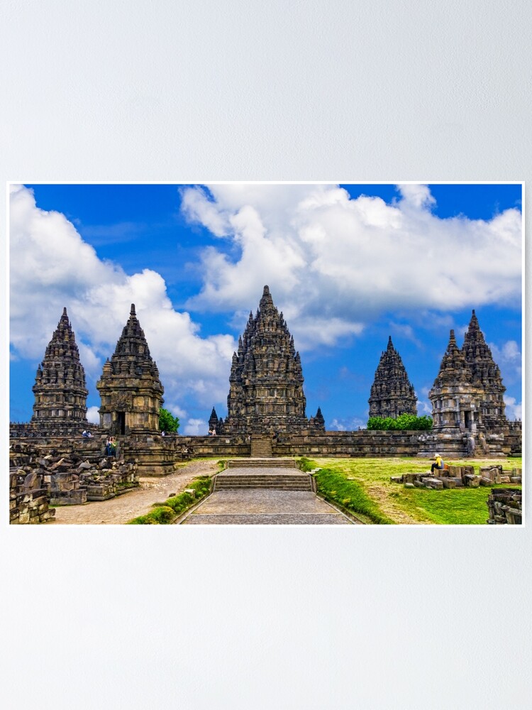 "Candi Prambanan, Java." Poster by bulljup | Redbubble