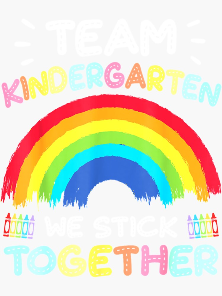 "We stick together kindergarten " Sticker for Sale by CraftCuttingArt ...