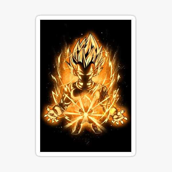 "Golden Saiyan Vegeta Blue" Sticker for Sale by ChrisDalida | Redbubble