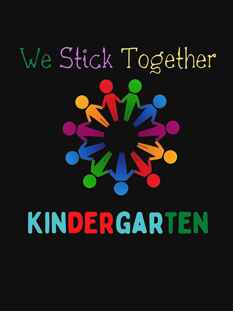 "We Stick Together Kindergarten - Preschool Educational " T-shirt for ...