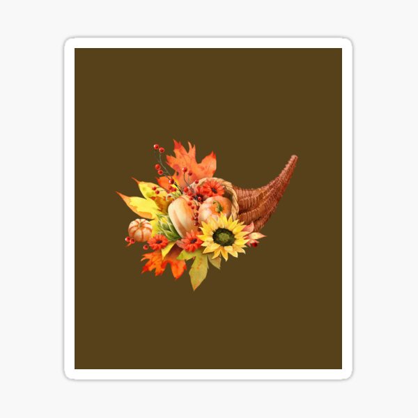 "Autumn Cornucopia" Sticker for Sale by happywandererph | Redbubble