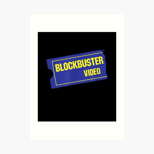 "Blockbuster Vintage Ticket Logo" Art Print for Sale by JasonNathaya ...