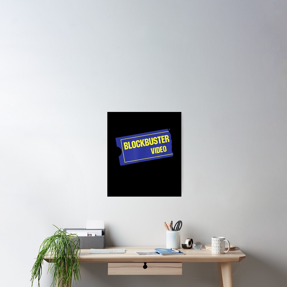 "Blockbuster Vintage Ticket Logo" Poster for Sale by JasonNathaya ...