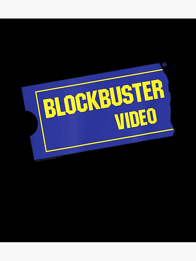 "Blockbuster Vintage Ticket Logo" Poster for Sale by JasonNathaya ...