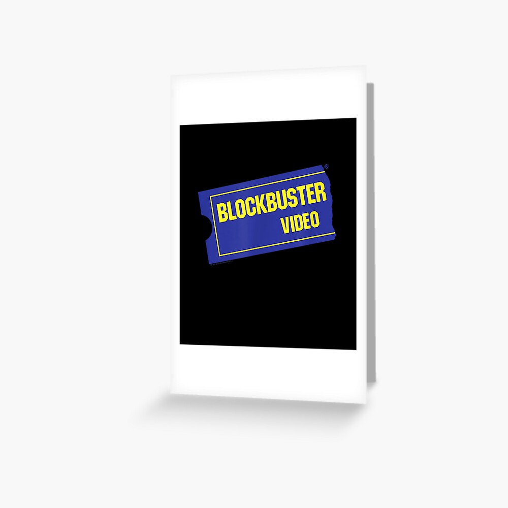"Blockbuster Vintage Ticket Logo" Greeting Card for Sale by ...