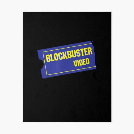 "Blockbuster Vintage Ticket Logo" Art Board Print by JasonNathaya ...