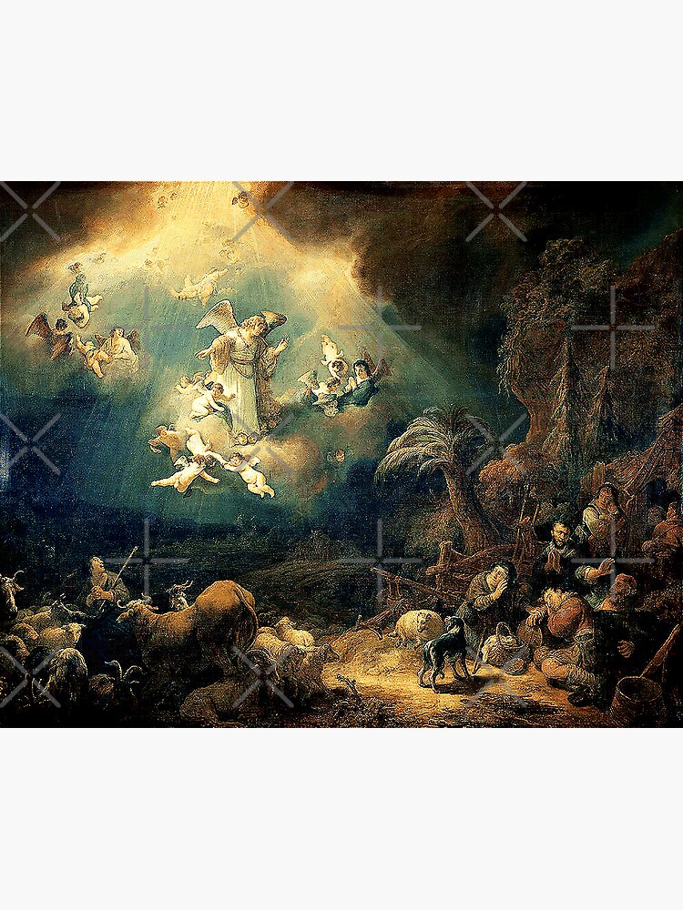 " Angels announcing Christ's birth to the shepherds, Louvre, Paris ...