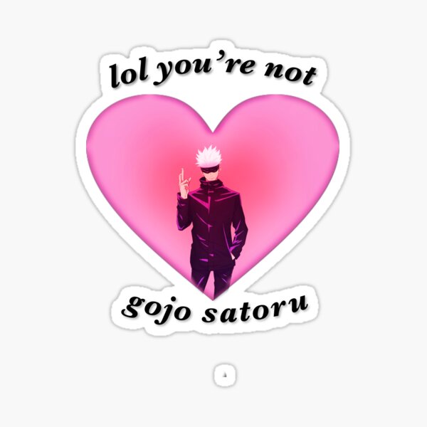 Pegatina «y2k corazón - jajaja no eres gojo satoru» de plantmaru ...