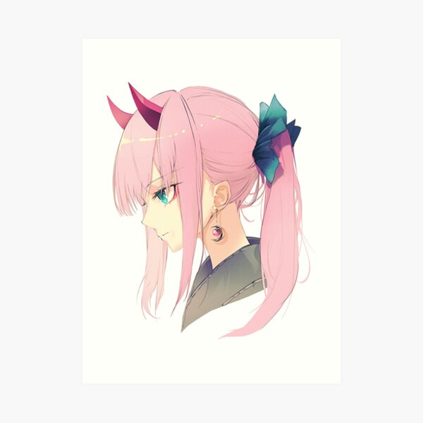 "Zero Two Cool Anime Girl" Art Print for Sale by Gloemwenzone | Redbubble