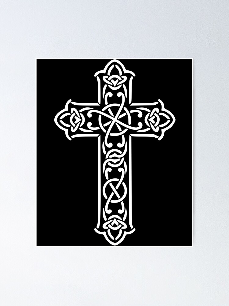 "Meskel , cross , design 3 . ( white )" Poster for Sale by MRUNALS ...