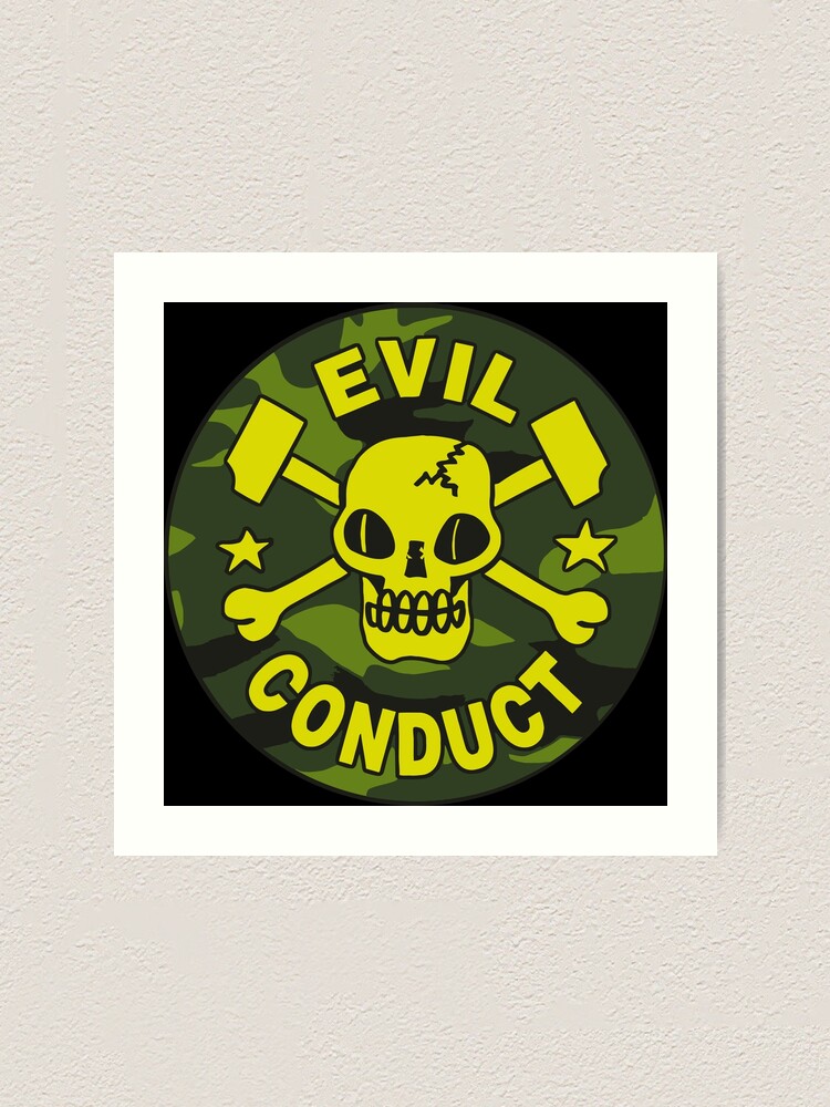 "Evil Conduct Camo Logo" Art Print for Sale by vikachuchuw | Redbubble