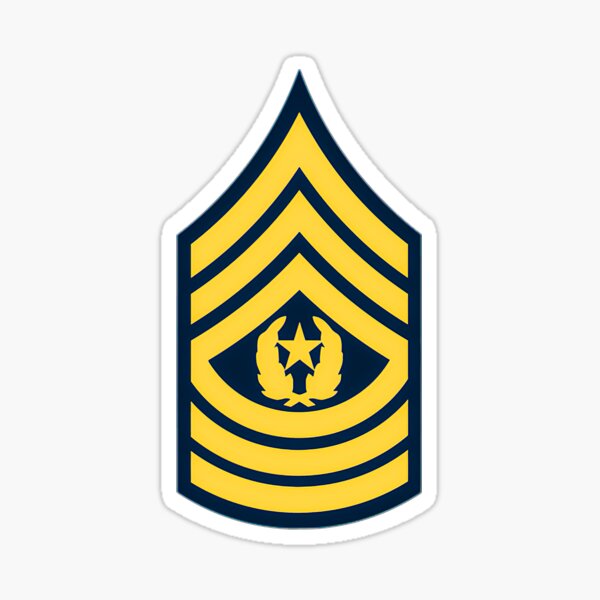 "Us Army Rank Command Sergeant Major " Sticker for Sale by ...