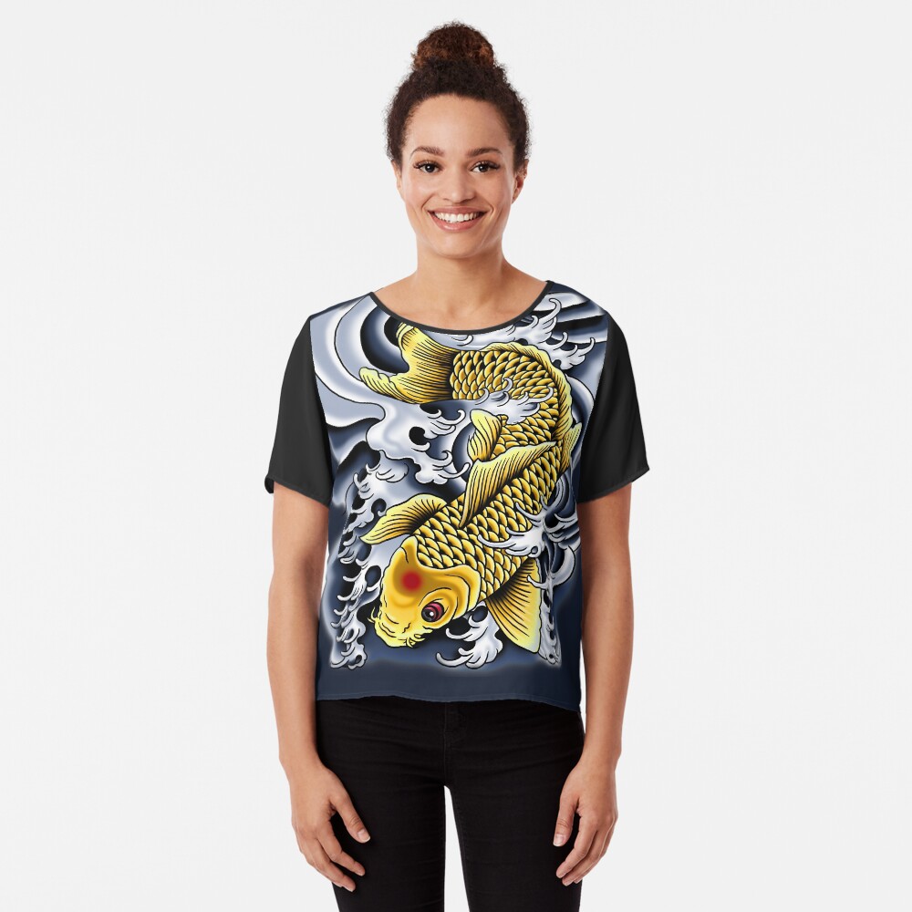 "Tattoo Koi Gold" Poster for Sale by HexOne | Redbubble