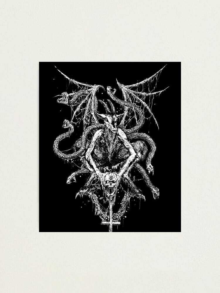 "Baphomet Satanic 666 Goth" Photographic Print by eightyprints | Redbubble