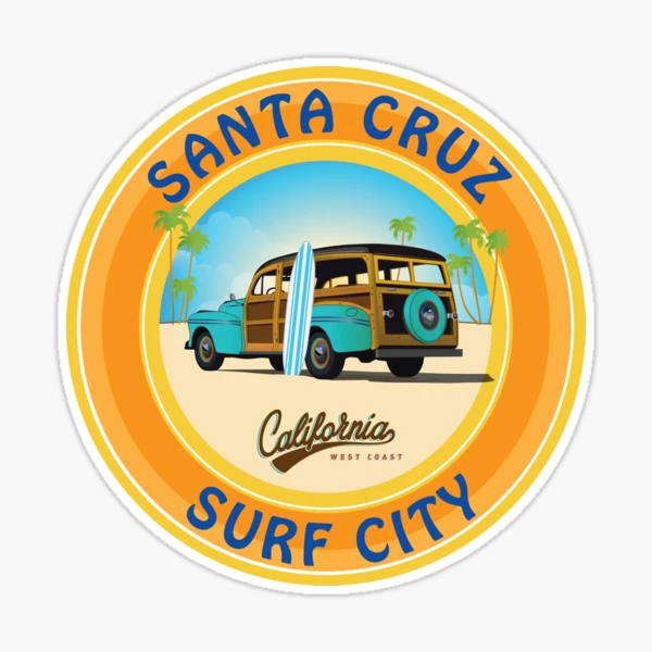 Santa Cruz Surf Shop Logo Surf City Santa Cruz Logo With Woodie On The