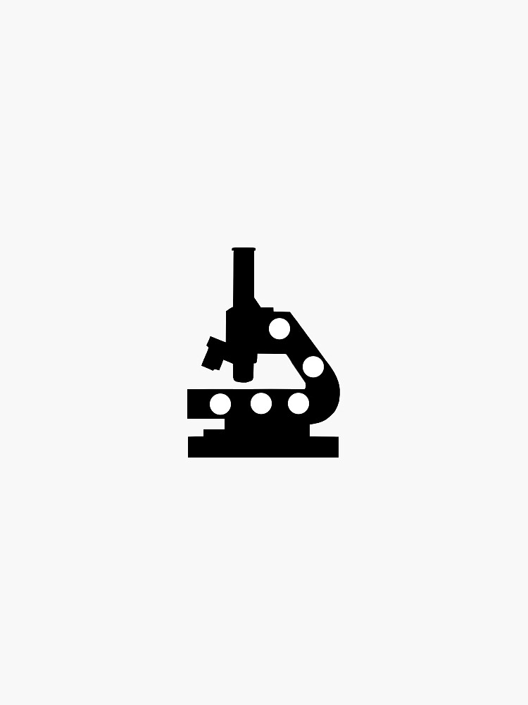 "biohacker microscope" Sticker by ythpstrmoby | Redbubble