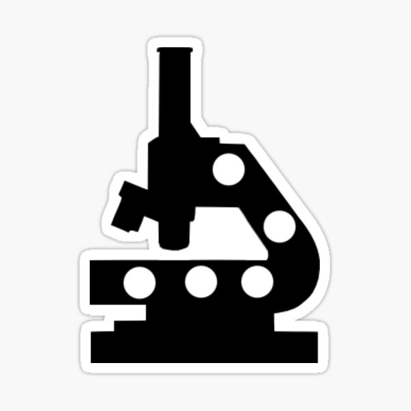 "biohacker microscope" Sticker by ythpstrmoby | Redbubble