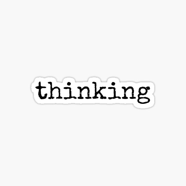 "Thinking - Simple Design | One Word Design | Simple Word Design ...