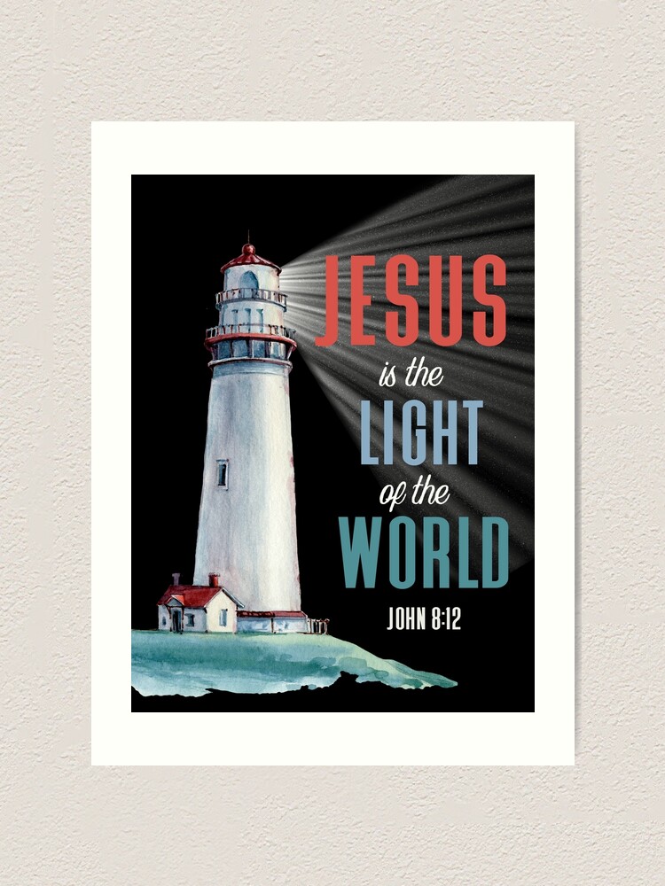 "Christian Bible verse - Jesus is the light of the world - John 8:12 ...