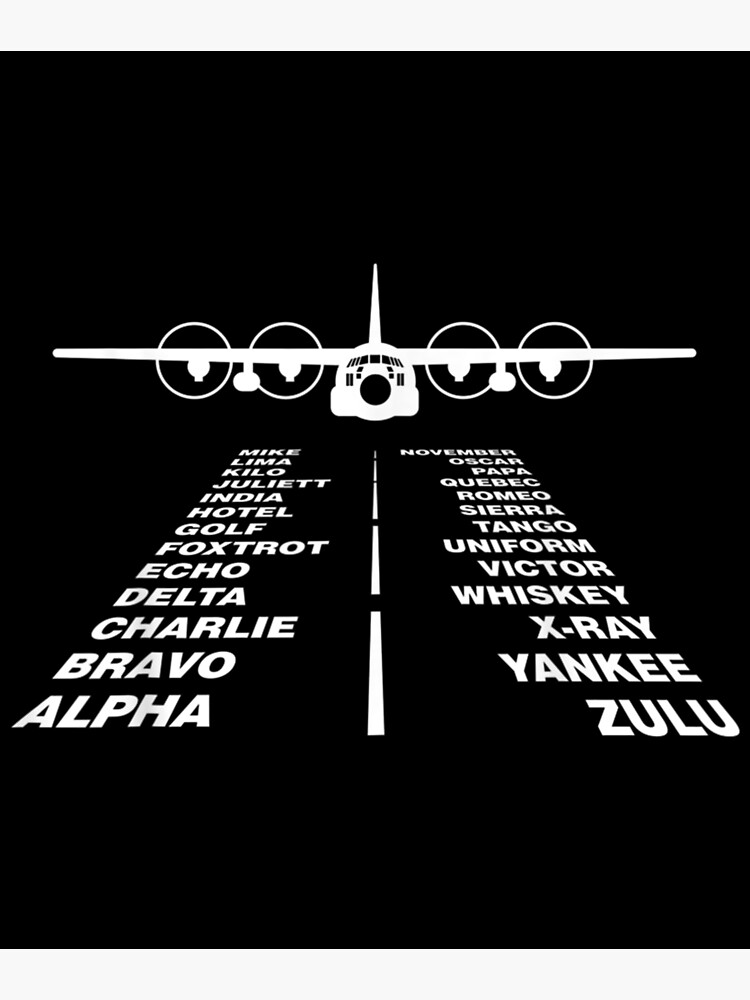 "Phonetic Alphabet Aircraft Aviation" Poster for Sale by charleenii ...