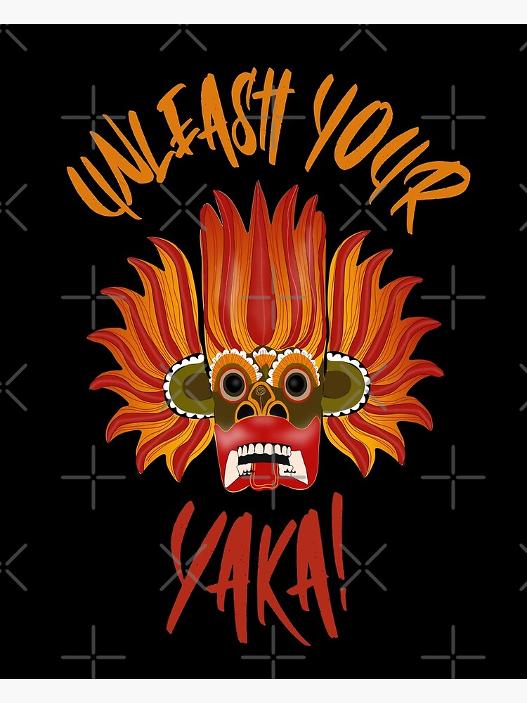 "Unleash Your Inner Demon Sri Lanka Yaka" Poster for Sale by KidRonin ...