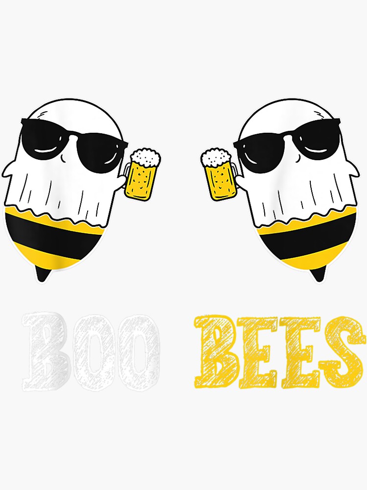 "Boo Bees Couples Halloween Costume Funny Bees" Sticker for Sale by ...