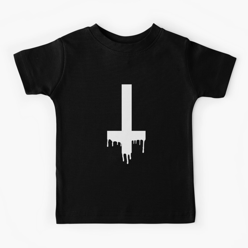 "dripping cross white" Kids T-Shirt by myacideyes | Redbubble