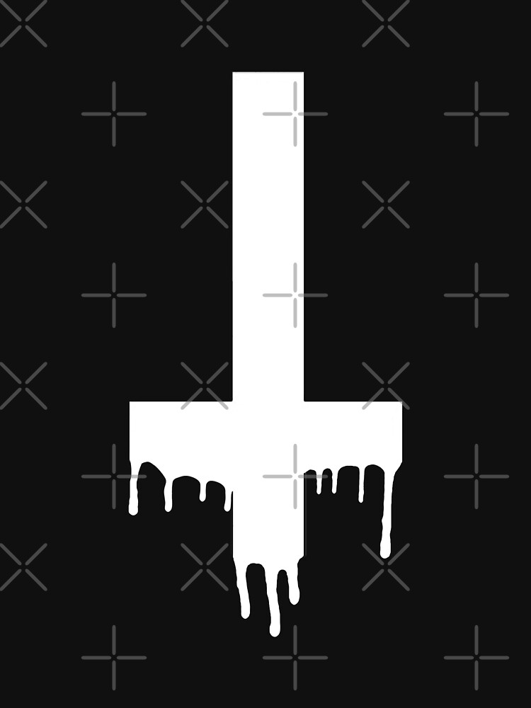 "dripping cross white" T-shirt for Sale by myacideyes | Redbubble ...
