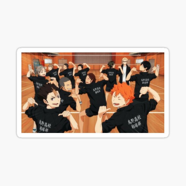 "Karasuno fight " Sticker by Yashdusane | Redbubble