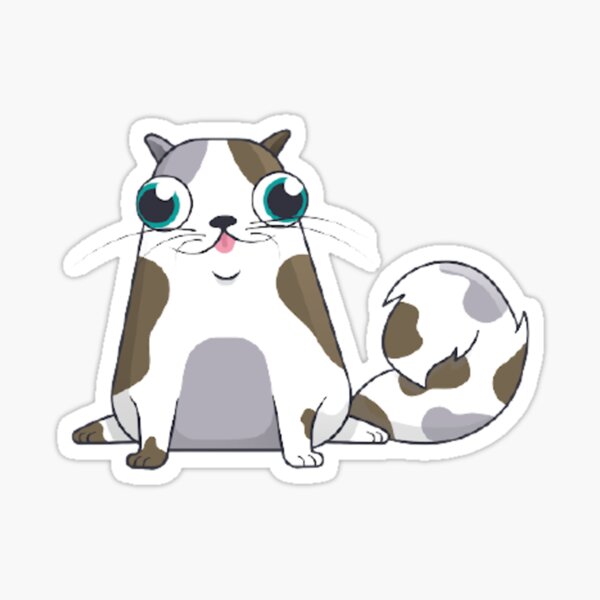 "Cyber Kitty" Sticker for Sale by Nftspread | Redbubble