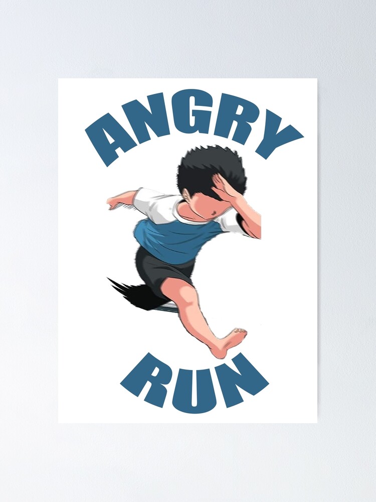 "Angry Runs Good Morning Anime memes" Poster for Sale by Manime03 ...