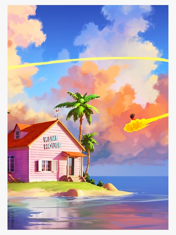 Master Roshi Kame House - Dragon Ball - Artwork| Perfect Gift|Dragon ...