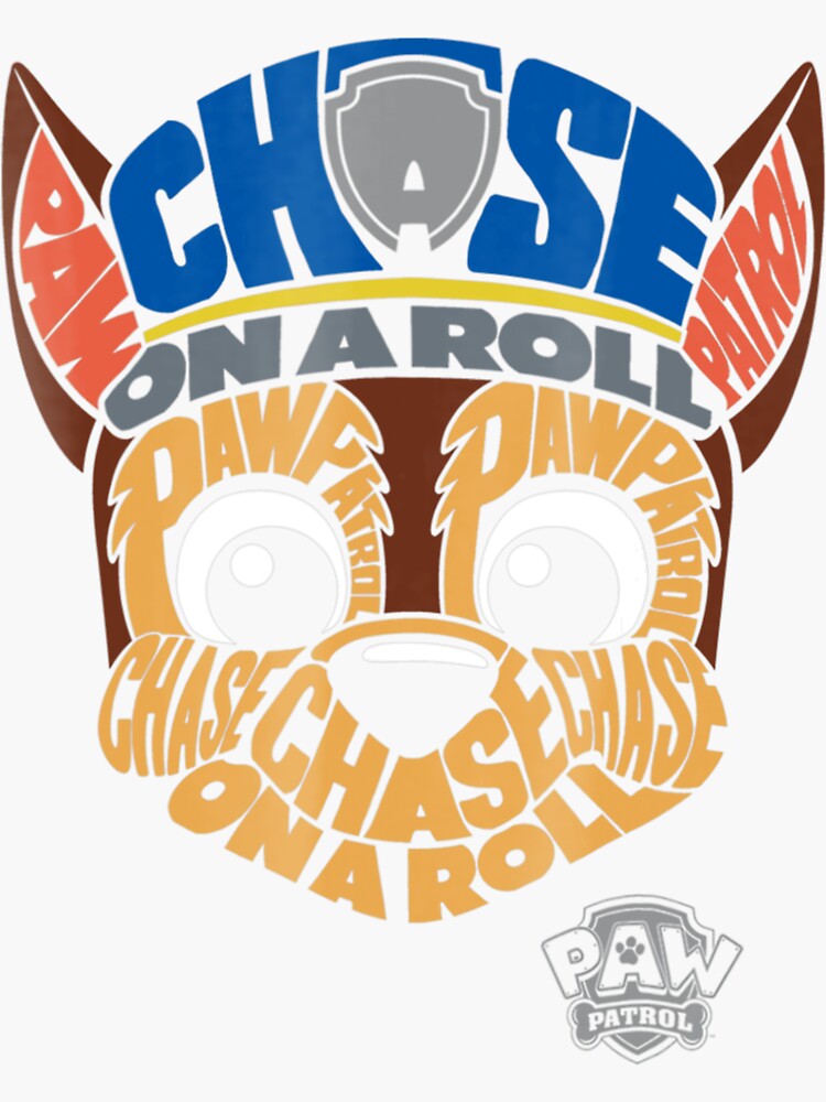 "PAW Patrol Chase Face " Sticker by kellygritzman | Redbubble