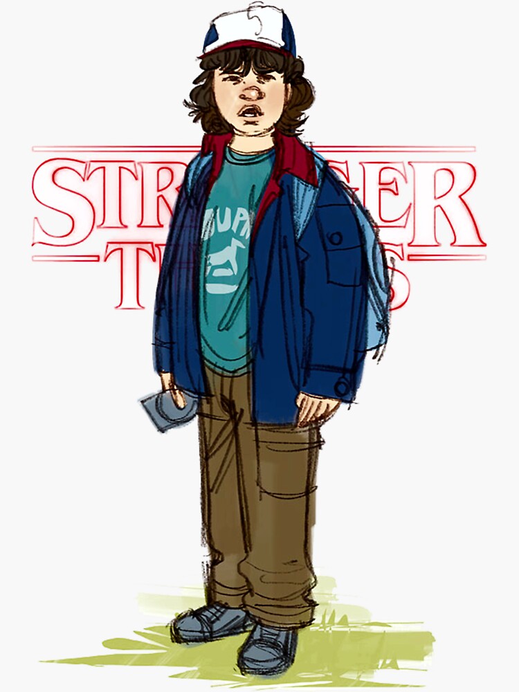 "Dustin Friends" Sticker for Sale by esylltowen | Redbubble