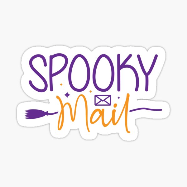"Spooky Mail " Sticker for Sale by ATshop0605 | Redbubble