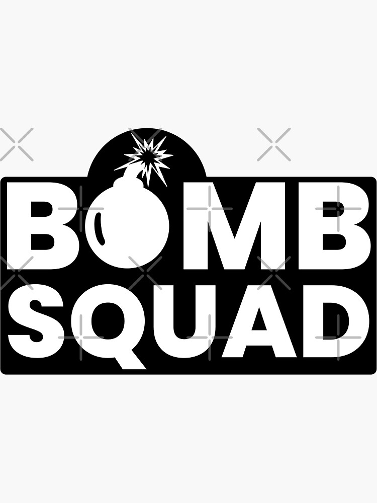 "Bomb Squad" Sticker for Sale by Projekt51 | Redbubble