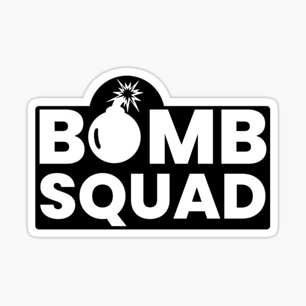 "Bomb Squad" Sticker for Sale by Projekt51 | Redbubble