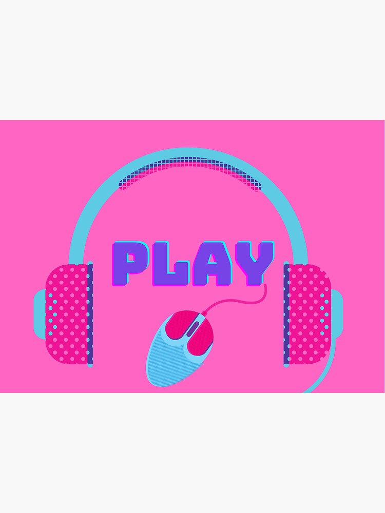 "Play" Sticker for Sale by ivi0169 | Redbubble