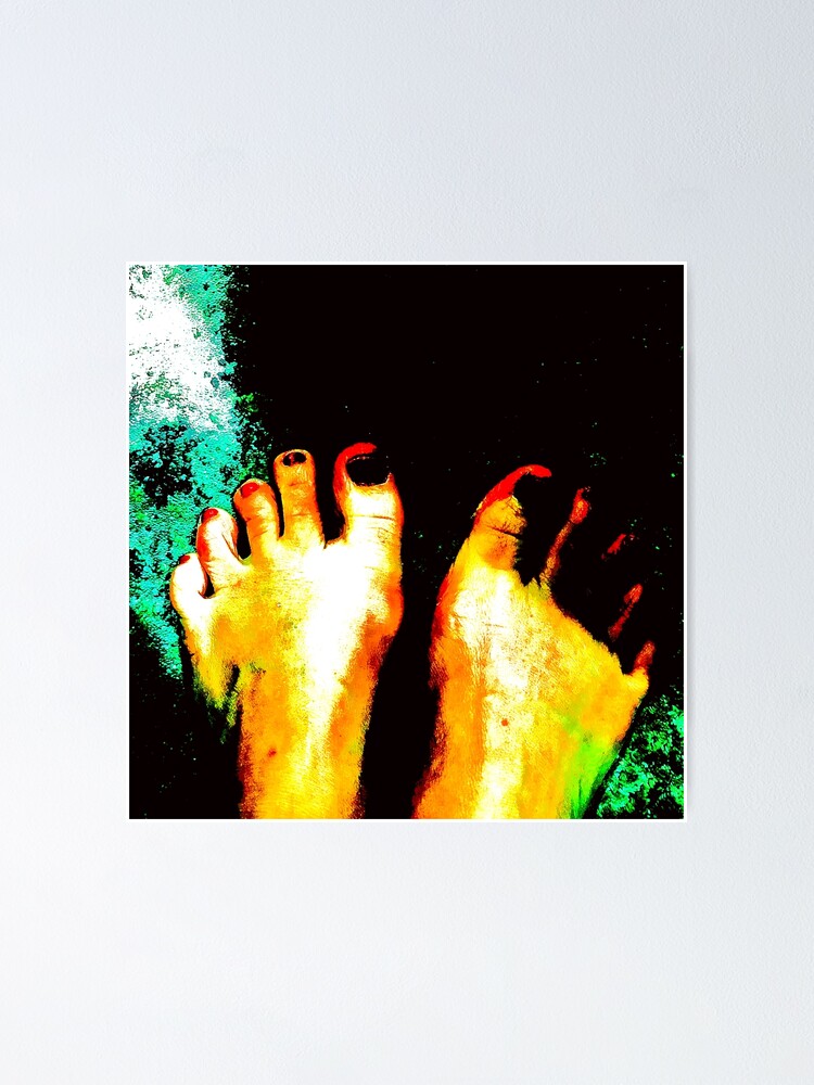 "Artsy Feet with Black Background " Poster by Happykale | Redbubble