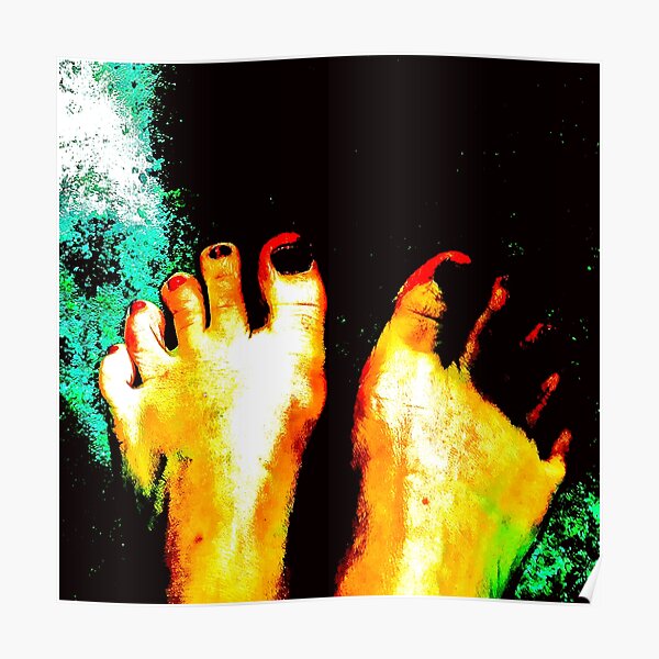 "Artsy Feet with Black Background " Poster by Happykale | Redbubble