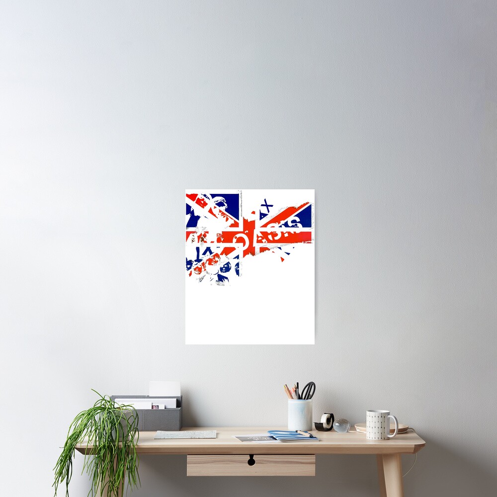 "oasis flag Essential" Poster for Sale by georgineadams | Redbubble