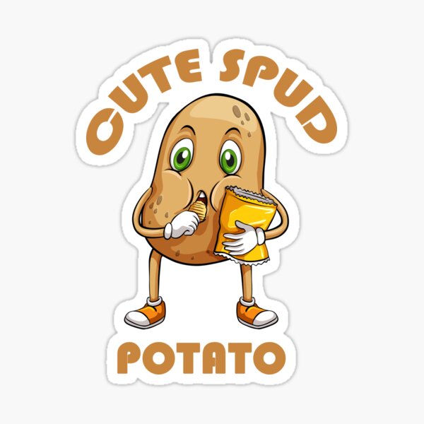 "Cute Spud Potato" Sticker for Sale by Simo200 | Redbubble