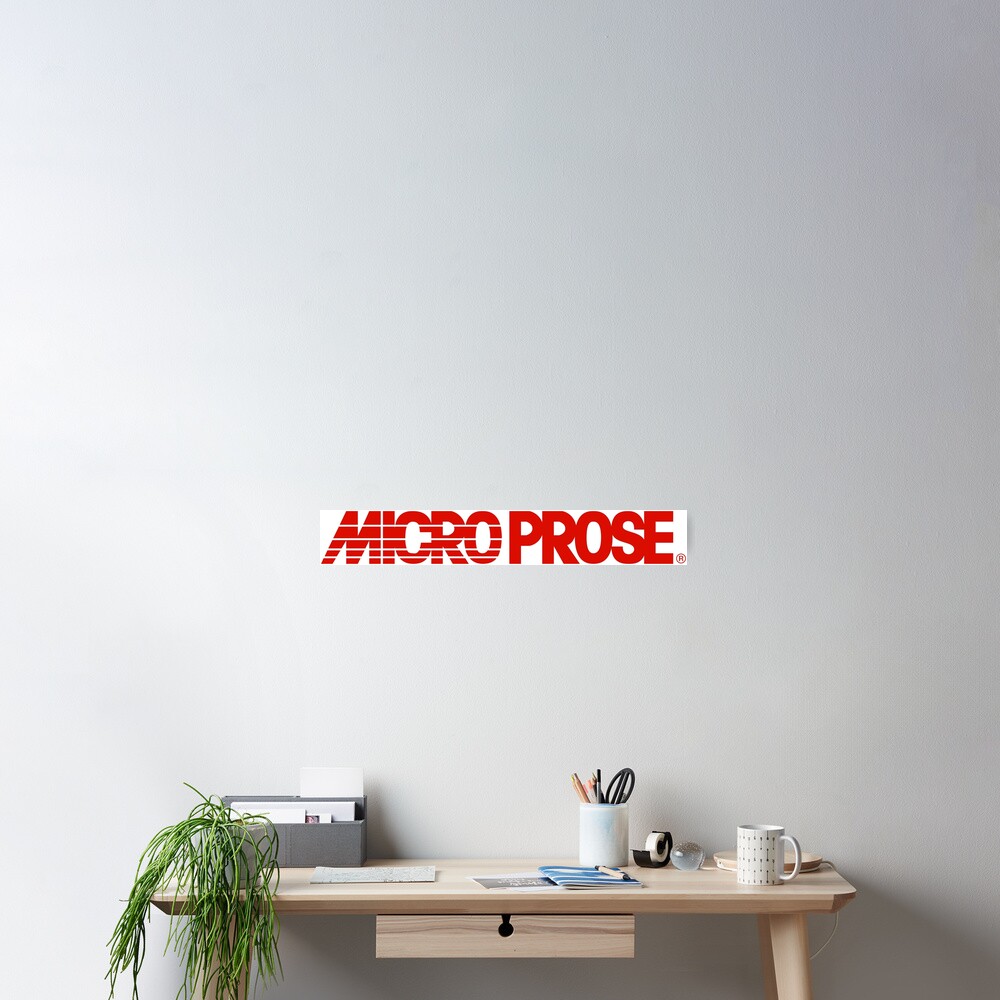 "MicroProse Logo" Poster for Sale by Retro8BitShop | Redbubble