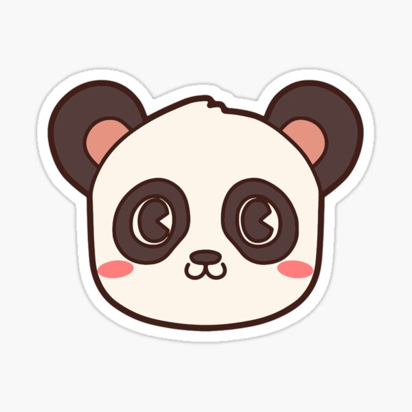 "Baby panda face" Sticker for Sale by RIAD16 | Redbubble