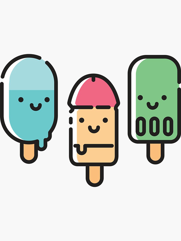 "Ice Pop!" Sticker for Sale by twoboysonline | Redbubble
