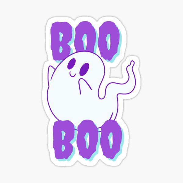 "Boo Ghost" Sticker by CosmosDev | Redbubble