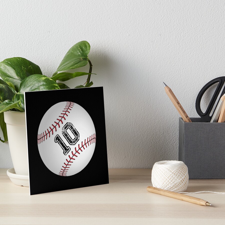 "Baseball ball number 10, ten " Poster for Sale by TheCultStuff | Redbubble