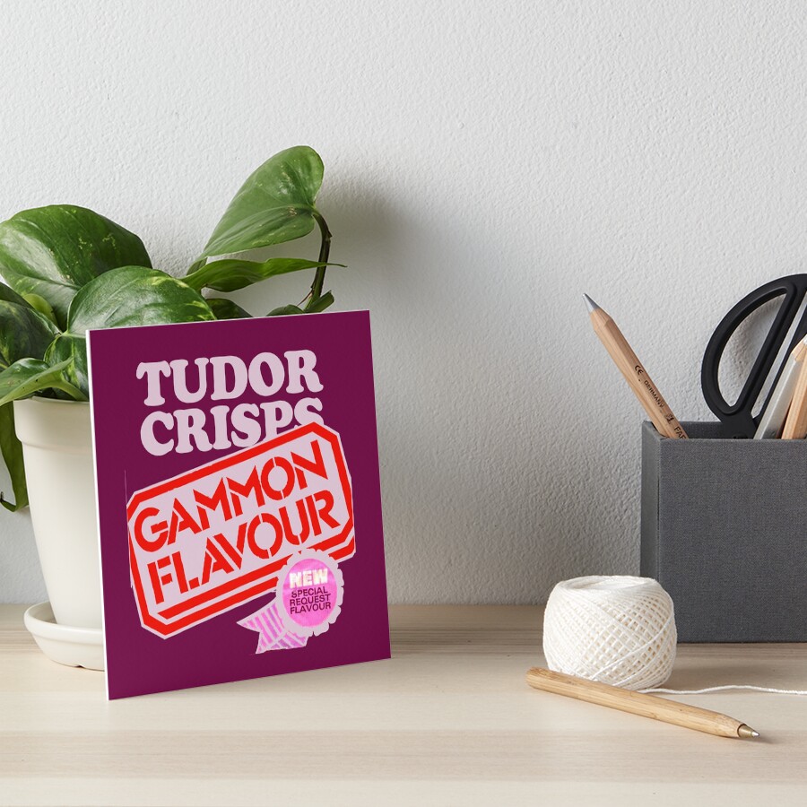 "TUDOR - GAMMON FLAVOURED CRISPS - PACKET" Poster for Sale by ...