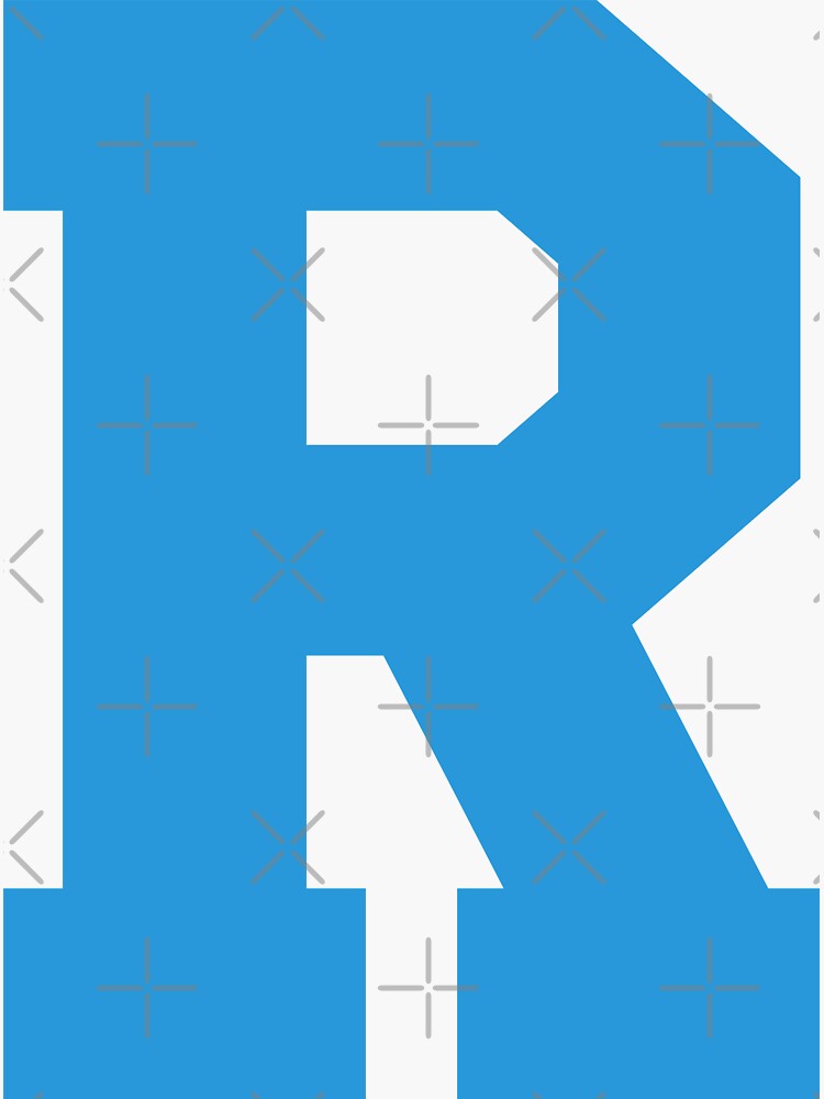 "Alphabet, Blue R, Sports letter R" Sticker for Sale by TheCultStuff ...