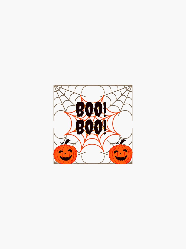 "Boo! Boo! Sticker's" Sticker for Sale by Designuproar | Redbubble